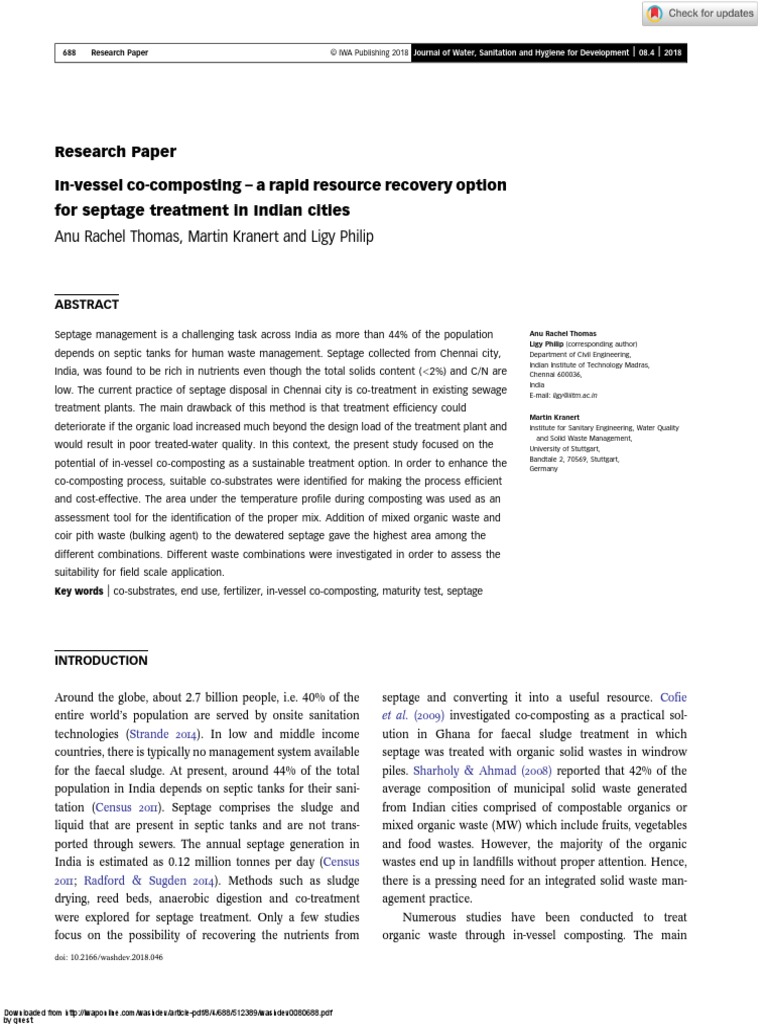 Research Paper In-Vessel Co-Composting - A Rapid Resource Recovery ...