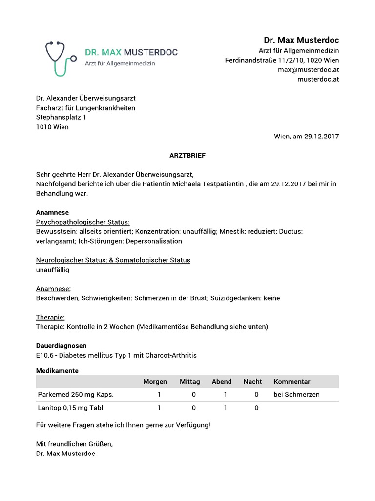 Arzt Brief | PDF
