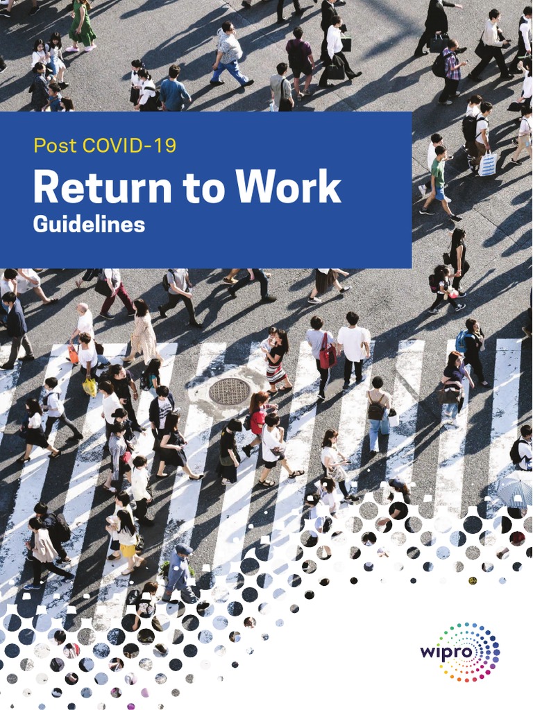 Return To Work: Guidelines | PDF | Hygiene | World Health Organization