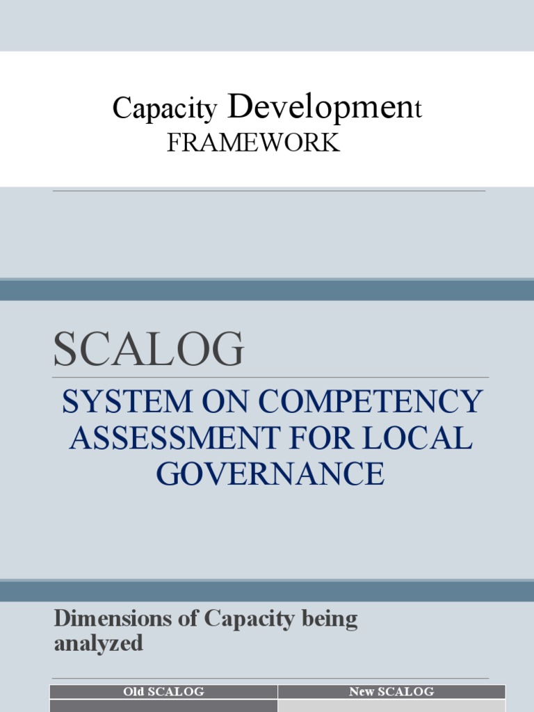 Capdev Framework | PDF | Procurement | Governance