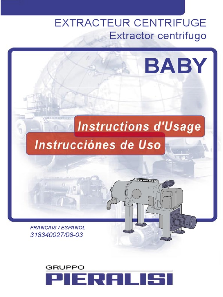 Manual Decanter Ptar | PDF | Equipo | Máquinas