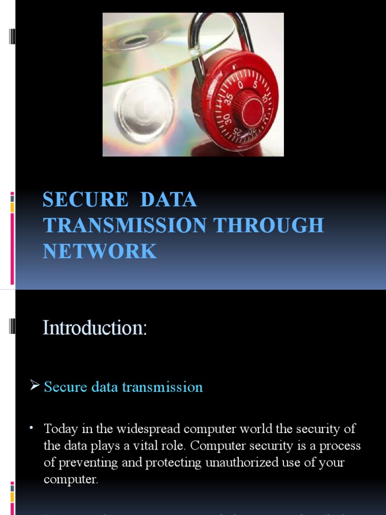 Secure Data Transmission System | PDF | Key (Cryptography) | Encryption