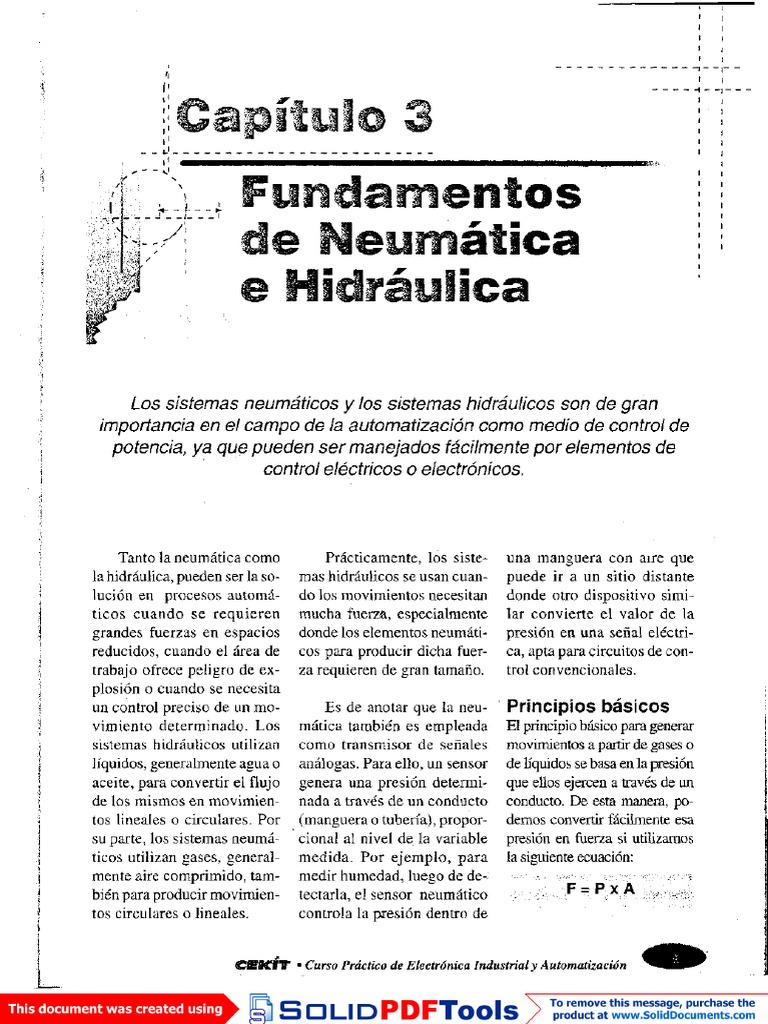 Capitulo 3 - Fundamentos de Neumatica e Hidraulica | PDF