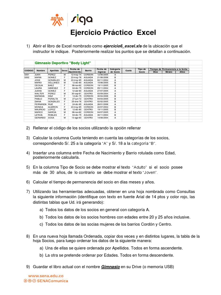 Ej Practico 6 Excel | PDF | Informática | Informática y tecnología de la información