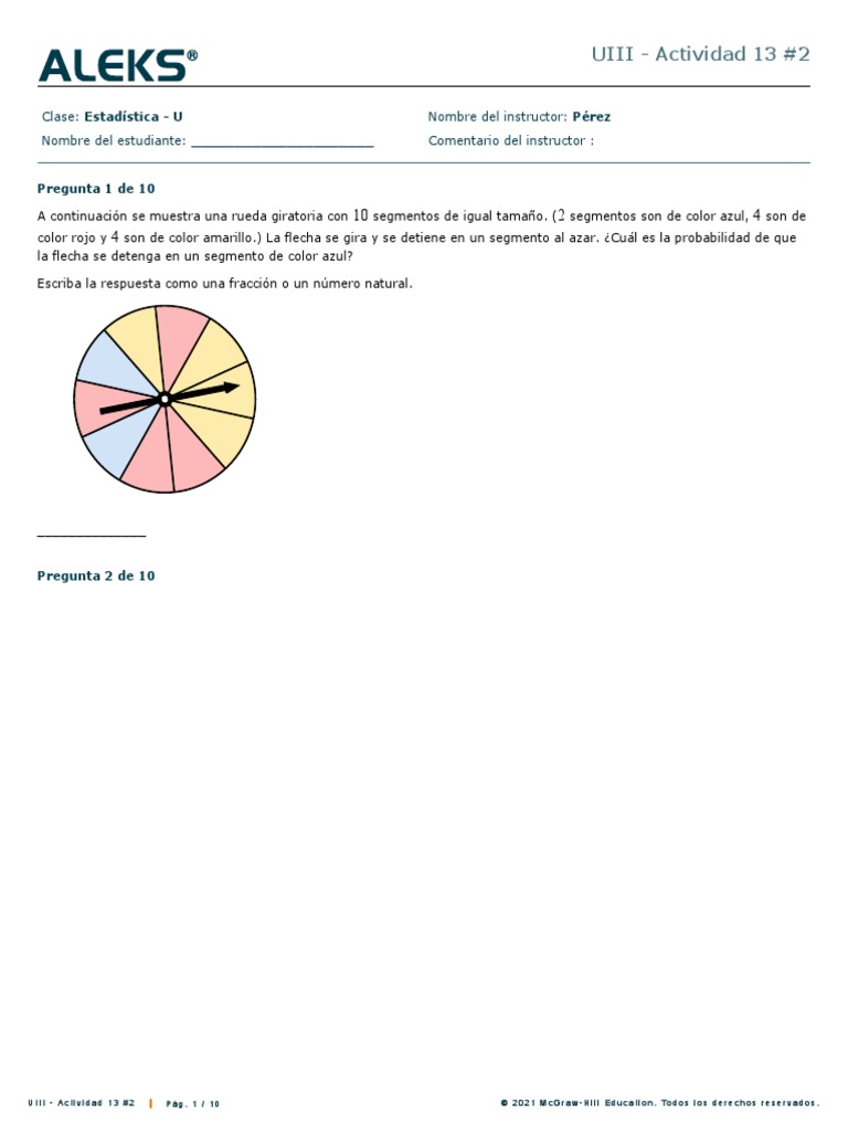 Respuestas De La Hoja De Trabajo De Probabilidad Teórica Y Experimental