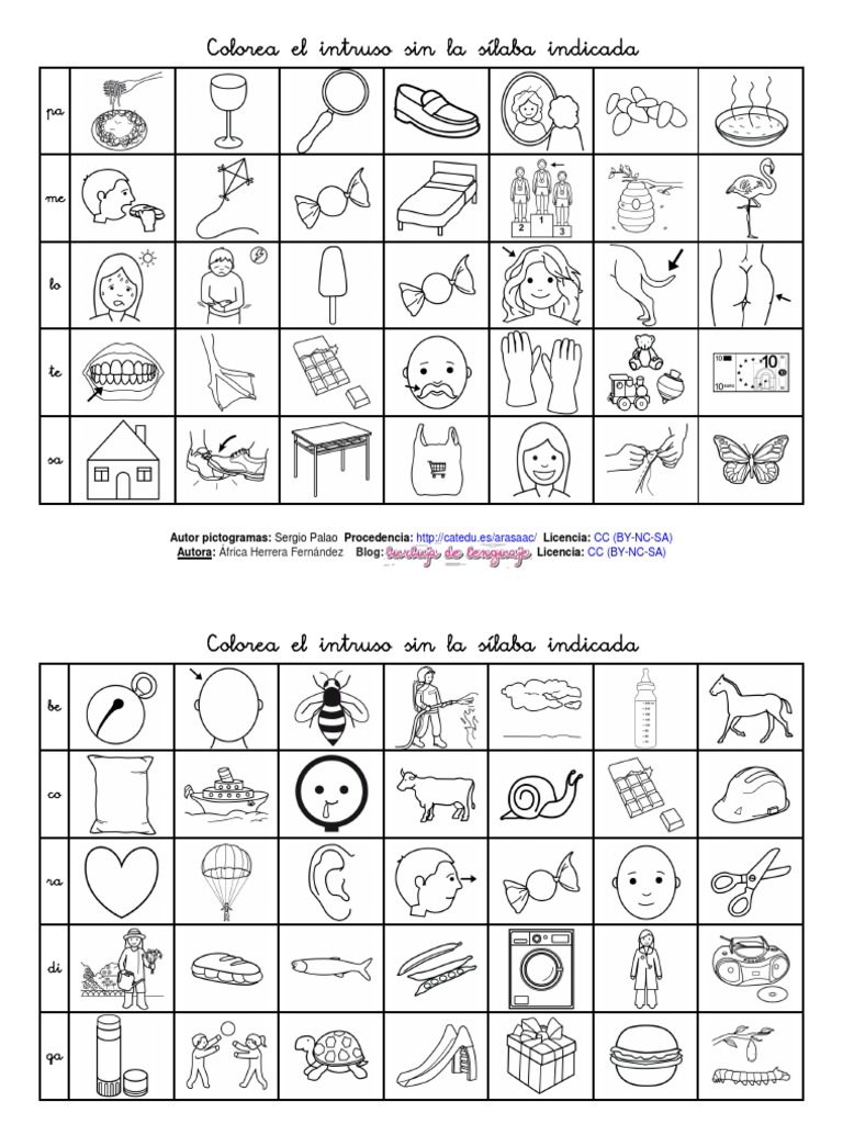 Conciencia Fonologica Posicion Media y Final | PDF | Juegos y actividades