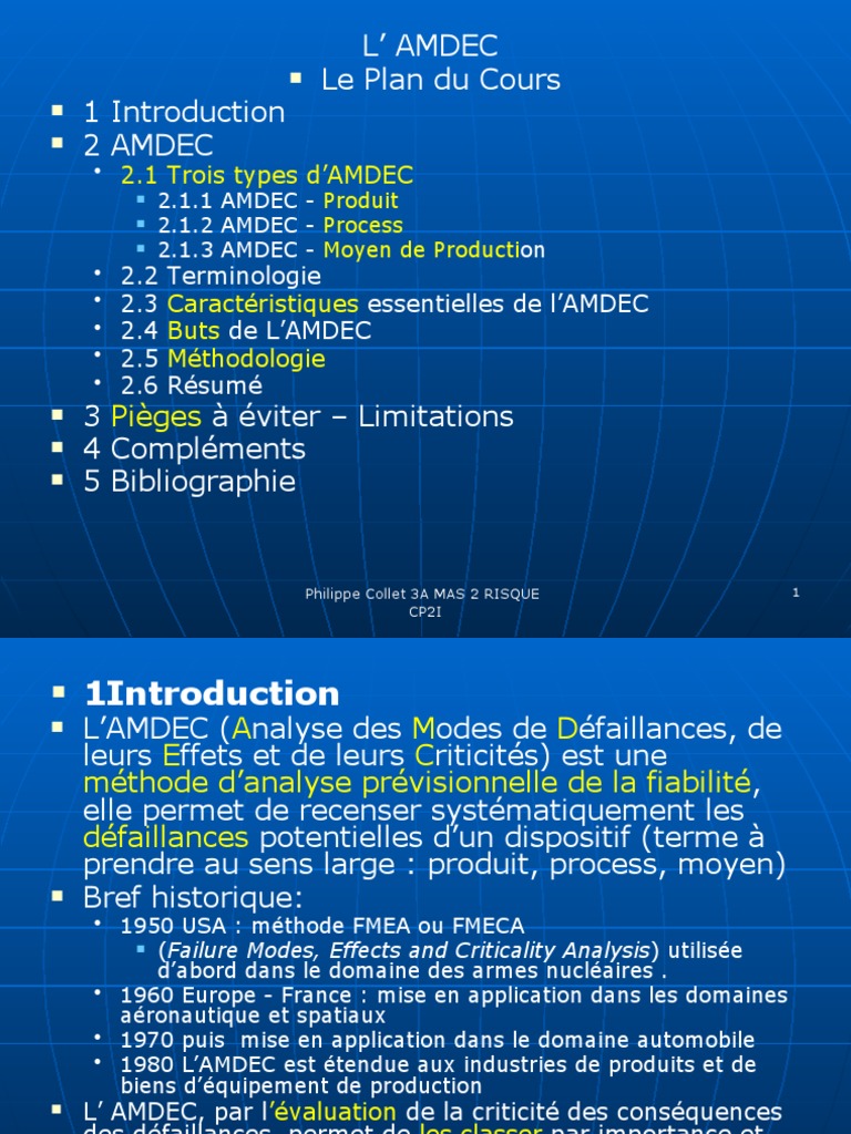 01 Amdec | PDF | Ingénierie des systèmes