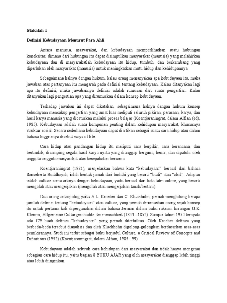 Makalah Kebudayaan Mita | PDF