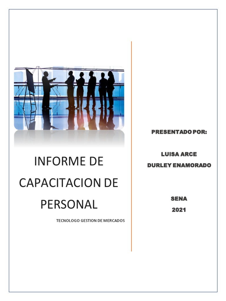 Informe de Capacitacion de Personal | PDF | Gestión de recursos humanos | Business