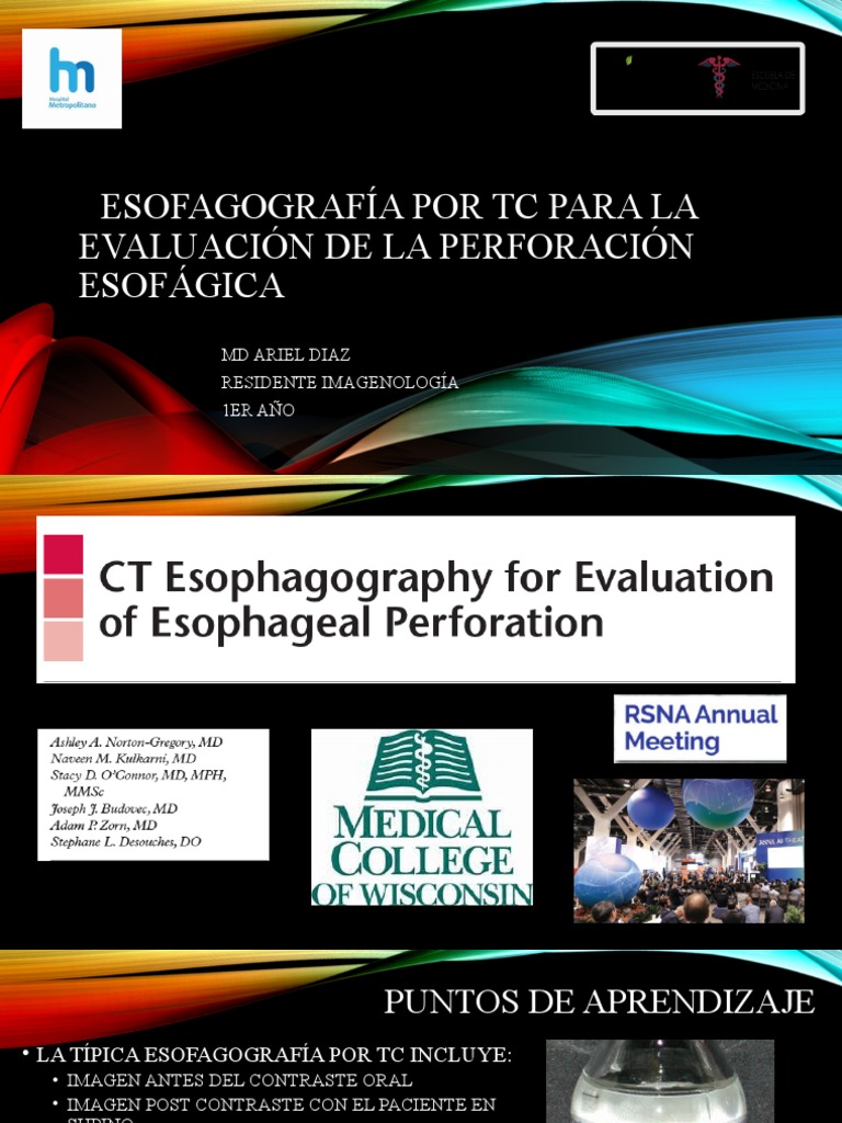 Protocolo Perforacion Esofagica | PDF | Medicina | Enfermedades y ...