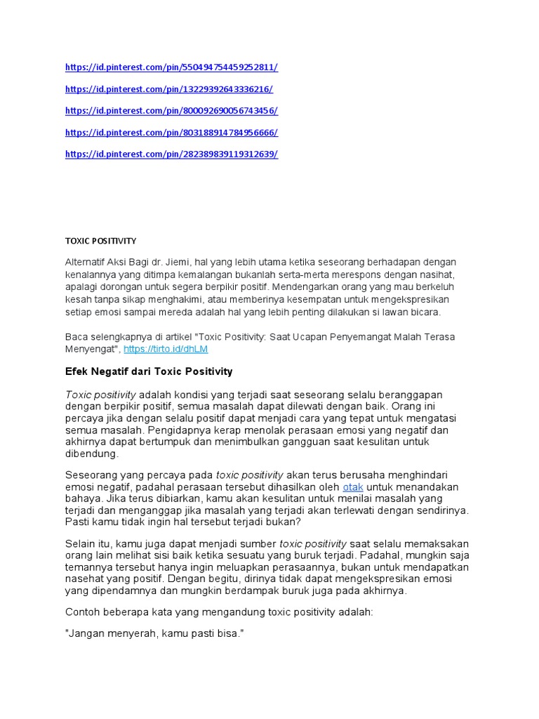 Toxic Positivity | PDF