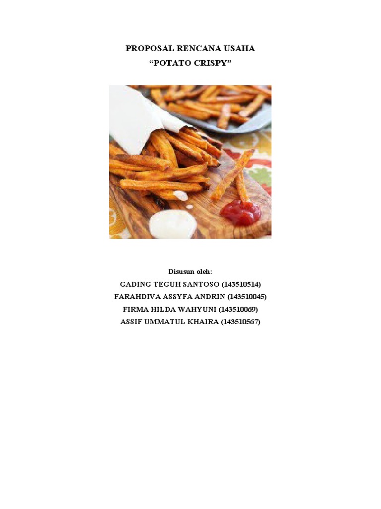 Proposal Rencana Usaha Potato Crispy | PDF