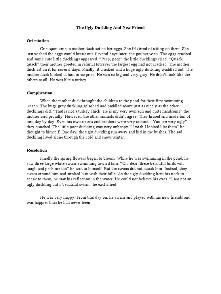 The Ugly Duckling and New Friend | PDF | Duck | Poultry