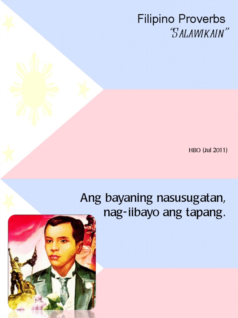 Filipino Proverbs and Sayings | PDF | Nature
