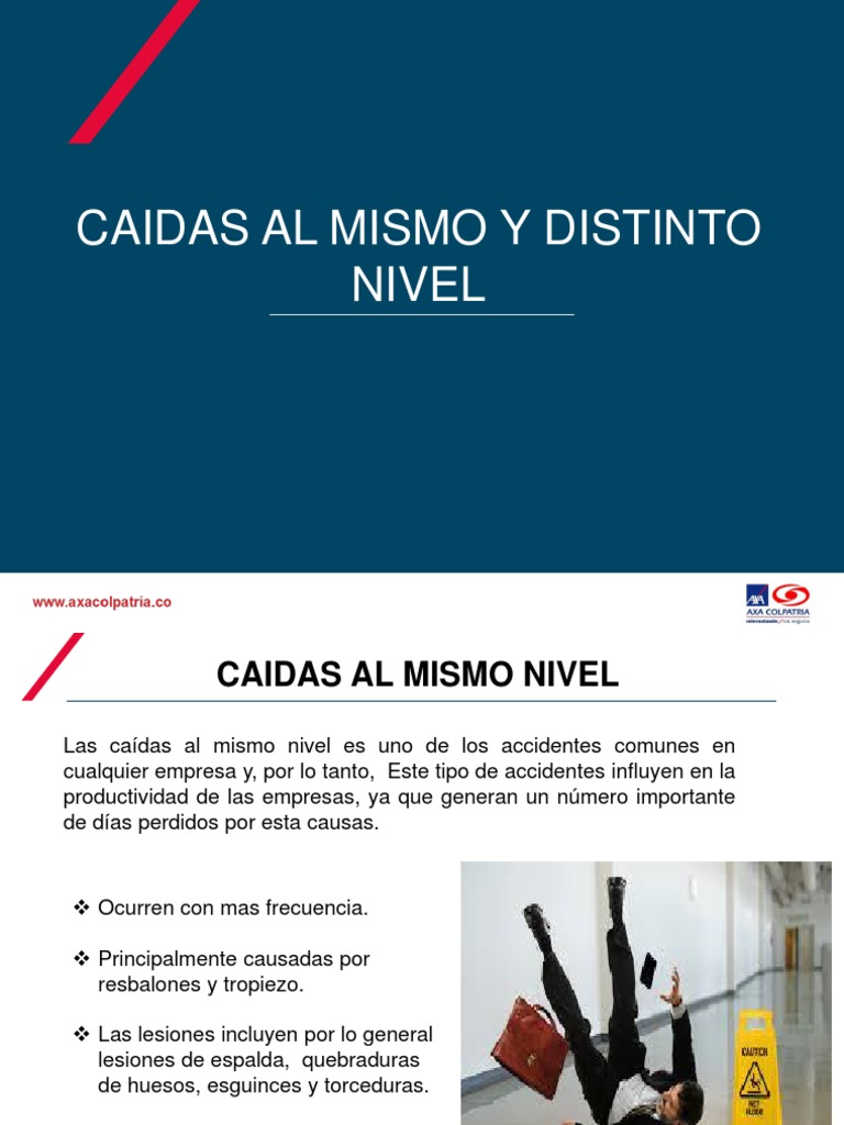 Caida Al Mismo y Distinto Nivel | PDF | Residuos | Médico de atención primaria