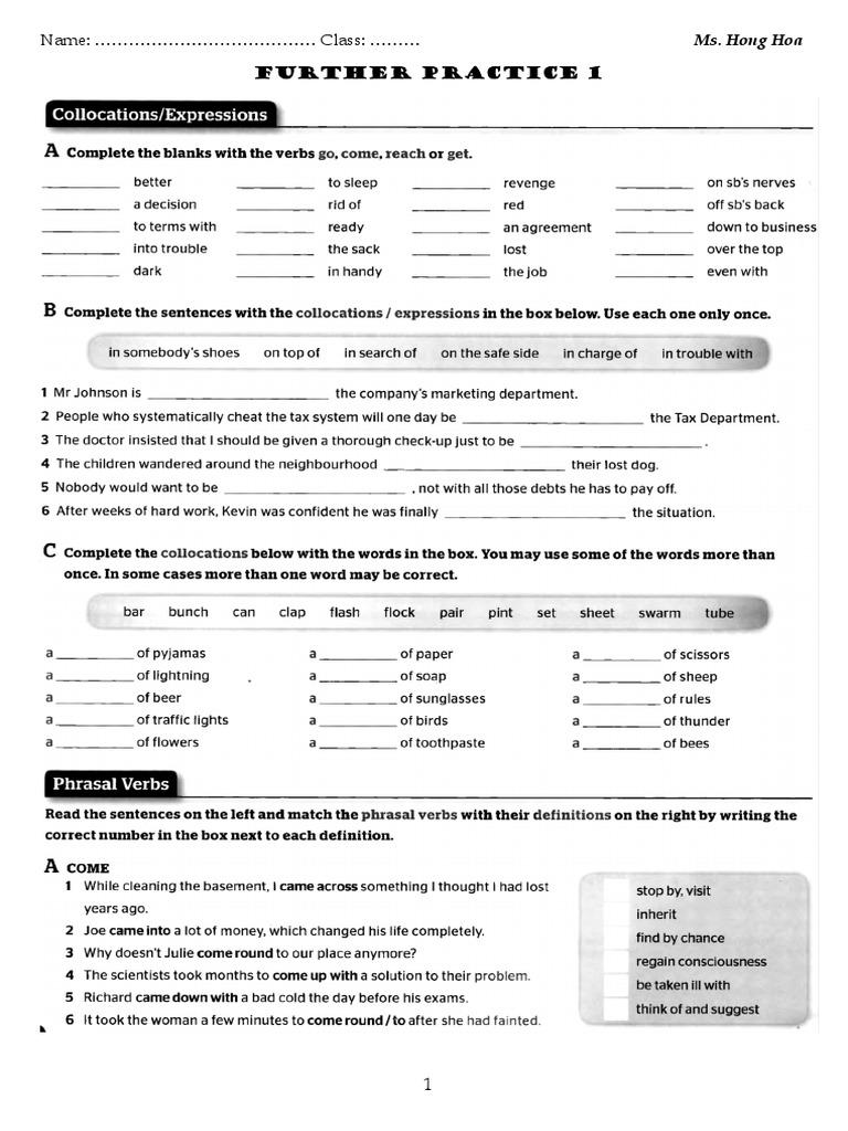 Further Practice 1 Pdf