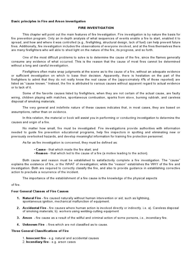 A Comprehensive Guide to Fire Investigation: Determining Causes ...