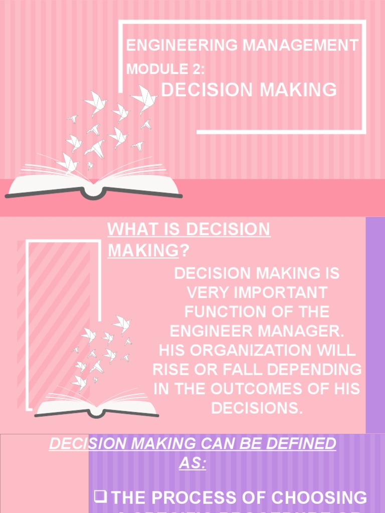 Engineering Management: Decision Making | PDF