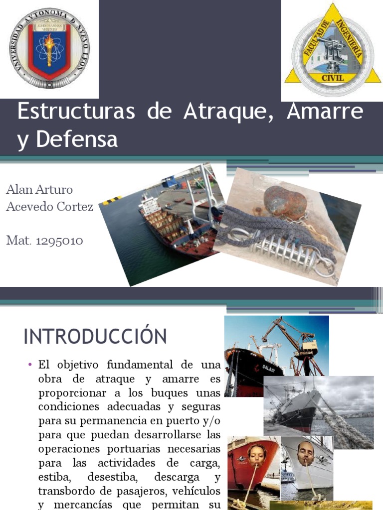 Estructuras de Atraque, Amarre y Defensa | PDF | Fundación profunda ...