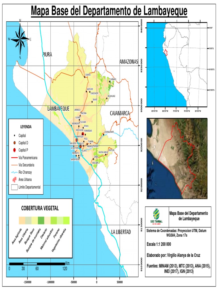 Mapa Lambayeque | PDF | Cartografía | Geodesia