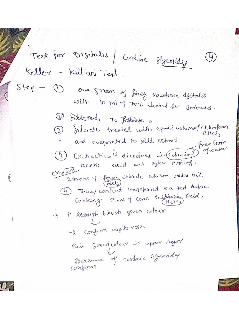 Killer Killani Test | PDF