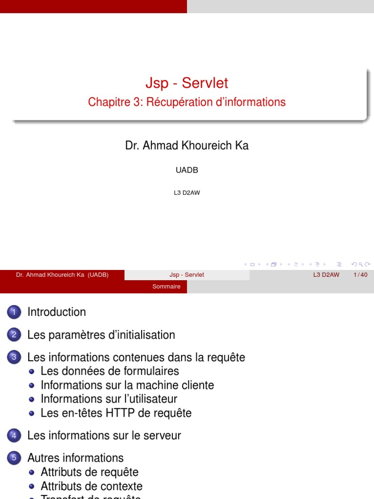 Récupération d'informations en Jsp-Servlet | PDF | Protocole de transfert hypertexte | Cookie ...