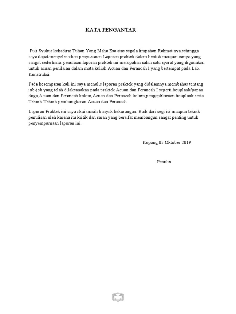 Acuan Dan Perancah | PDF