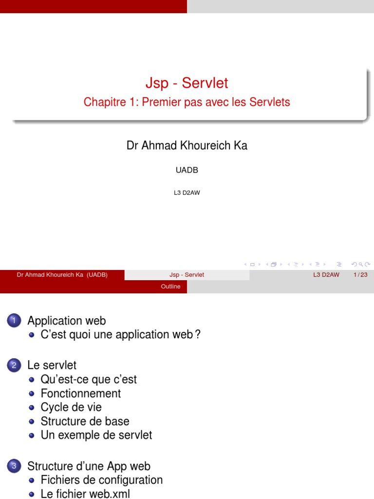 Introduction aux Servlets en Java | PDF | Application web | Serveur web