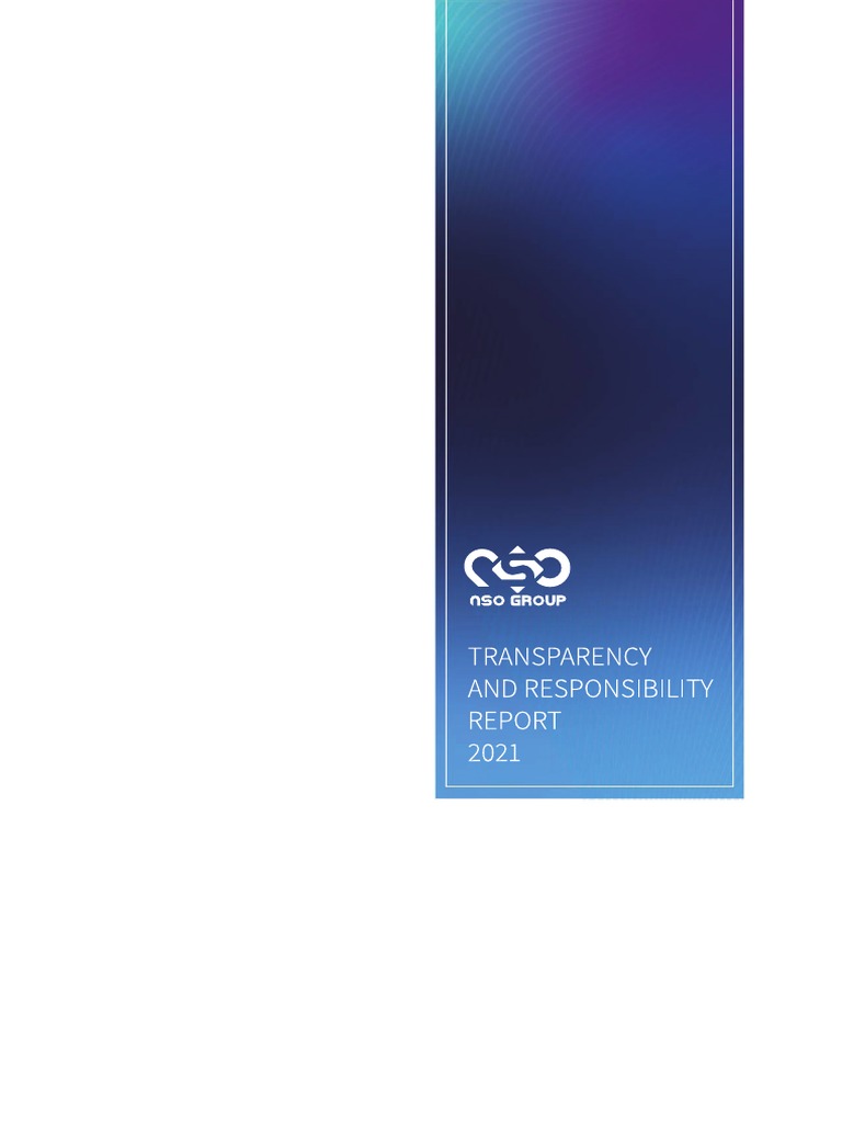 Transparency and Responsibility Report 2021 | PDF | Governance | Due ...