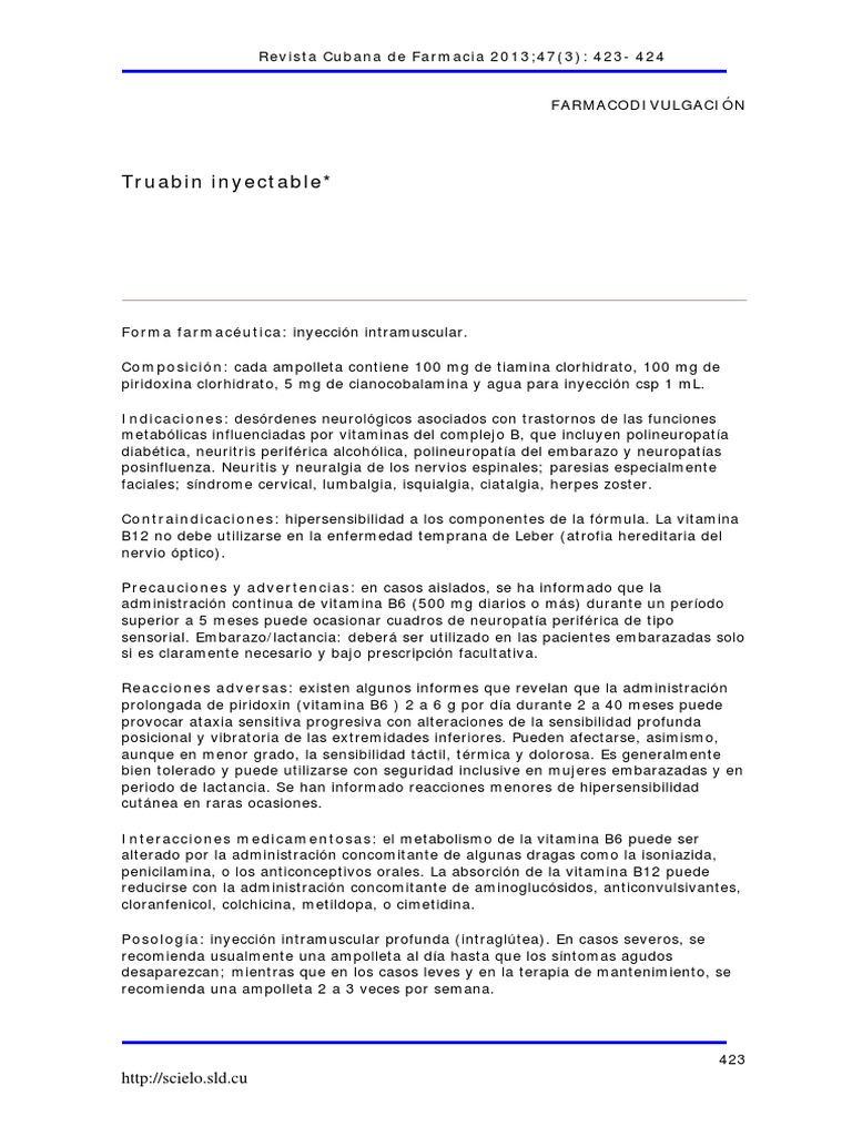 TRUABIN | PDF | Enfermedades y trastornos | Especialidades Medicas