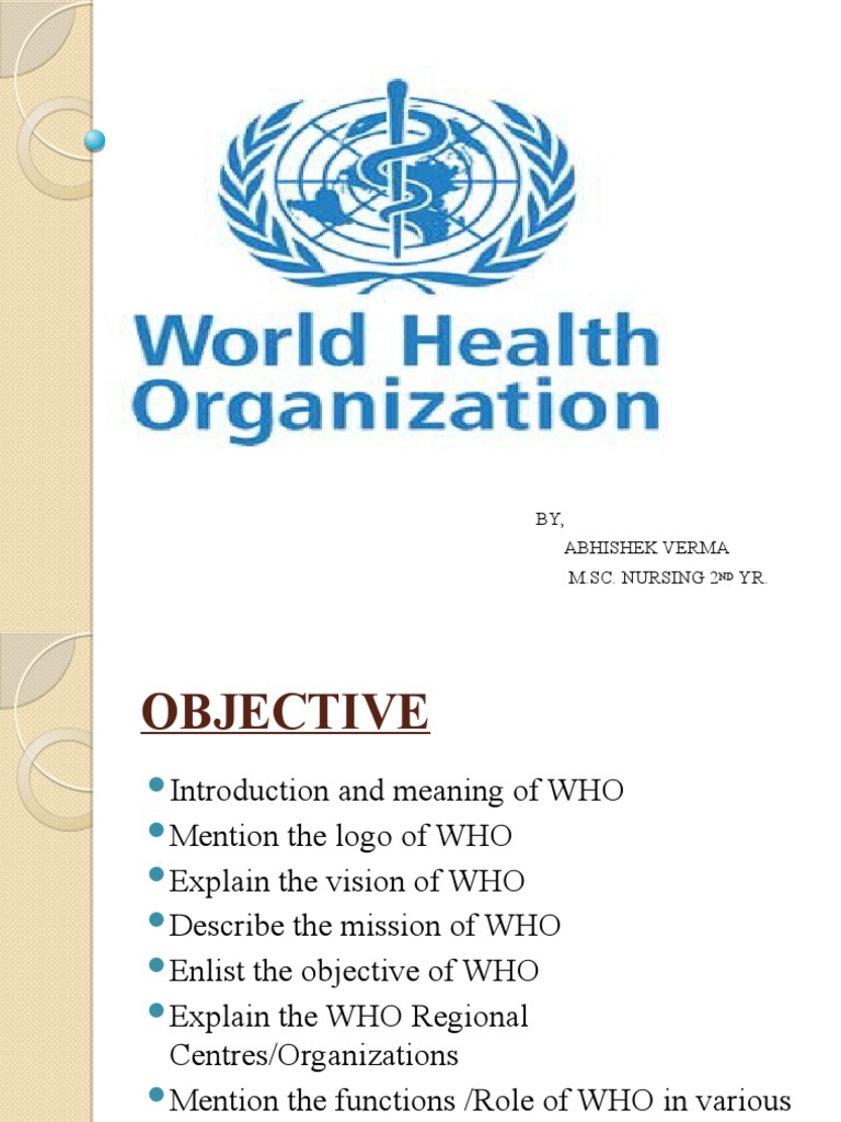 World Health Organization (WHO) | PDF | World Health Organization ...