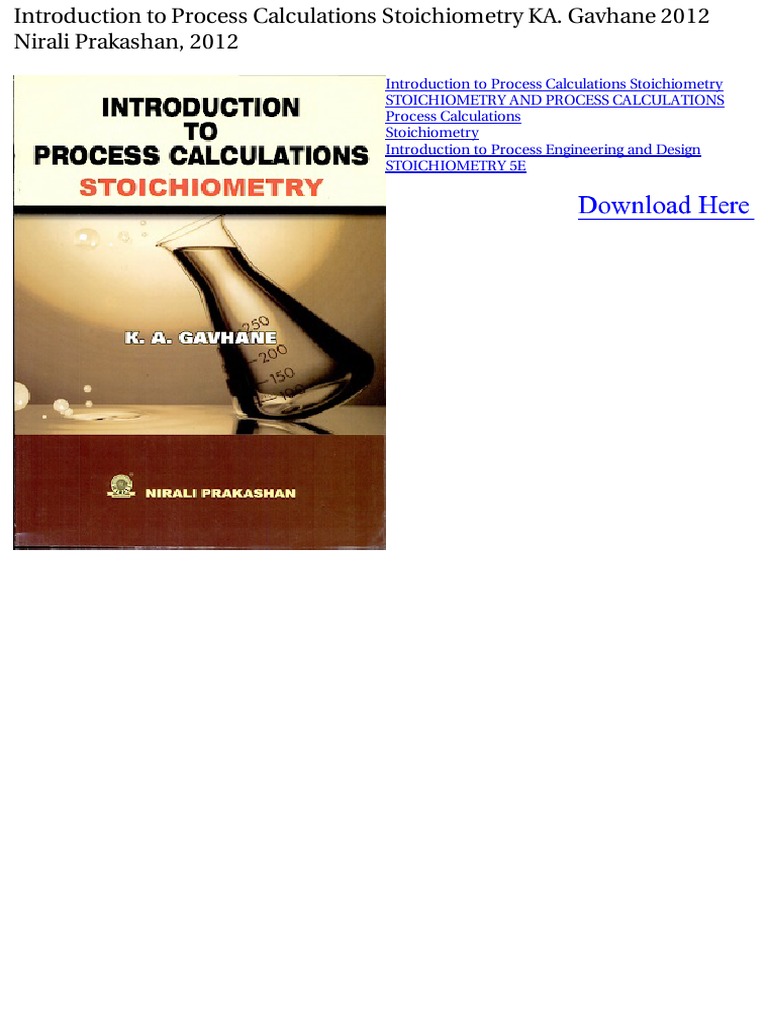 Introduction To Process | PDF | Stoichiometry | Chemical Substances