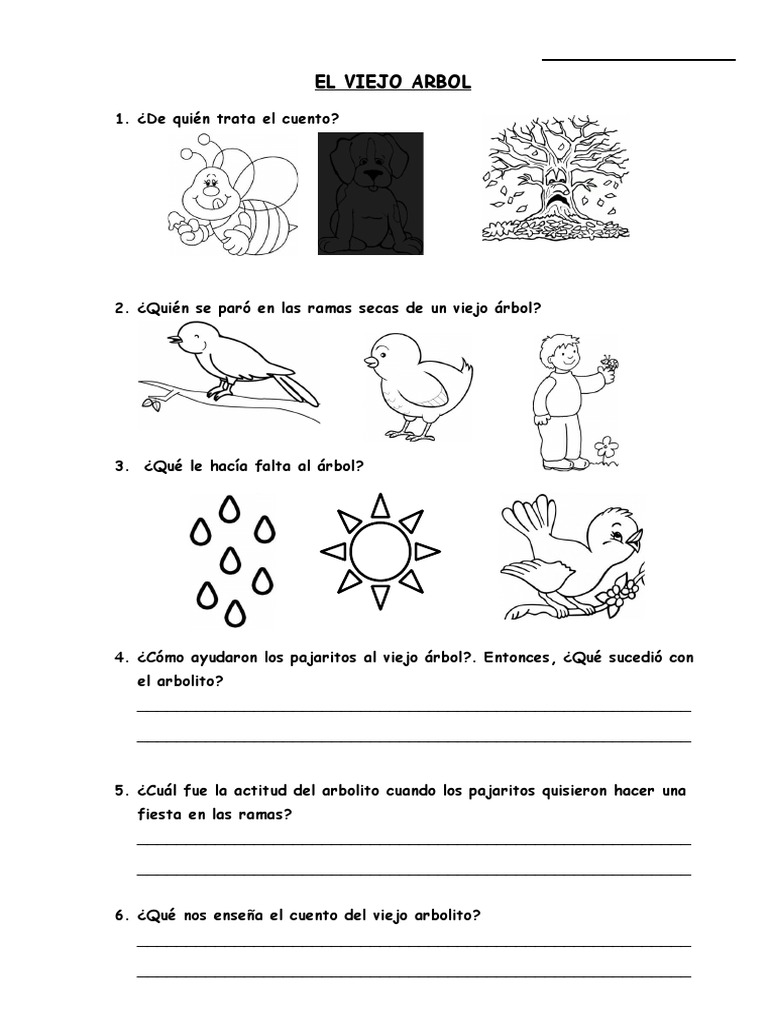 Plan Lector Cuento El Viejo Arbol | PDF | Hogar, jardinería y bricolaje