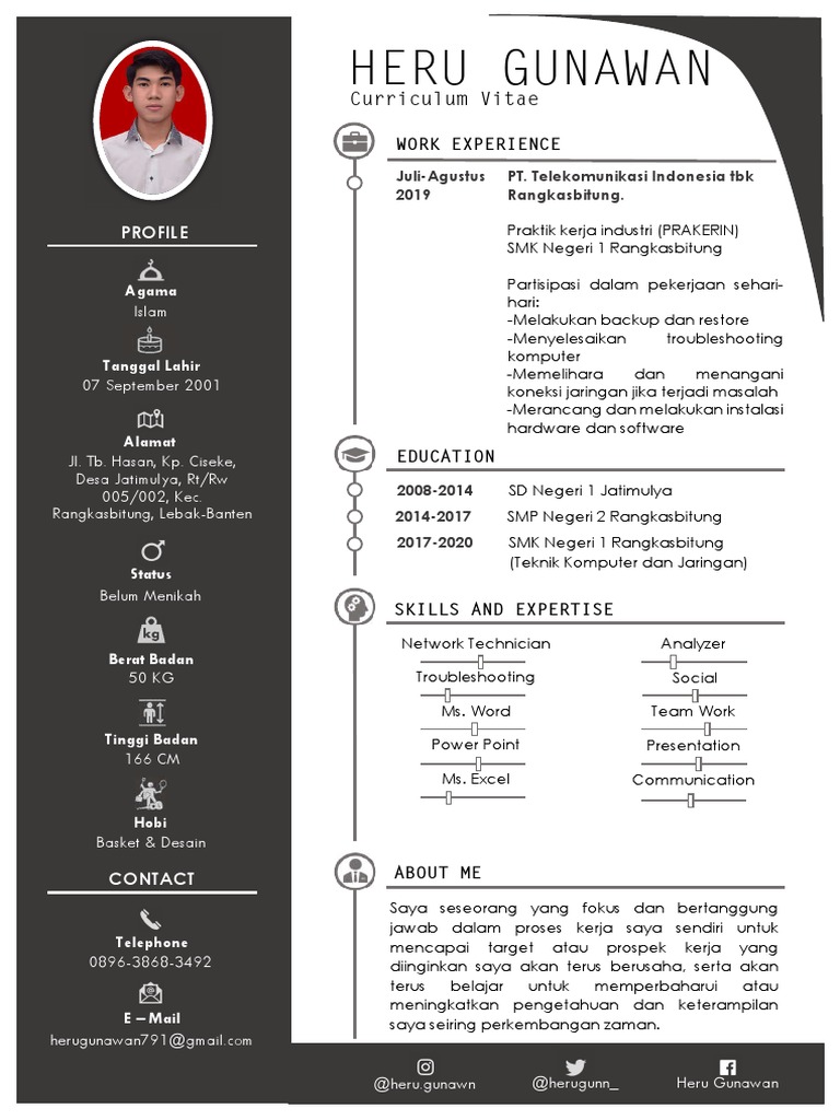 Curriculum Vitae (Heru Gunawan-Administrasi IT) | PDF