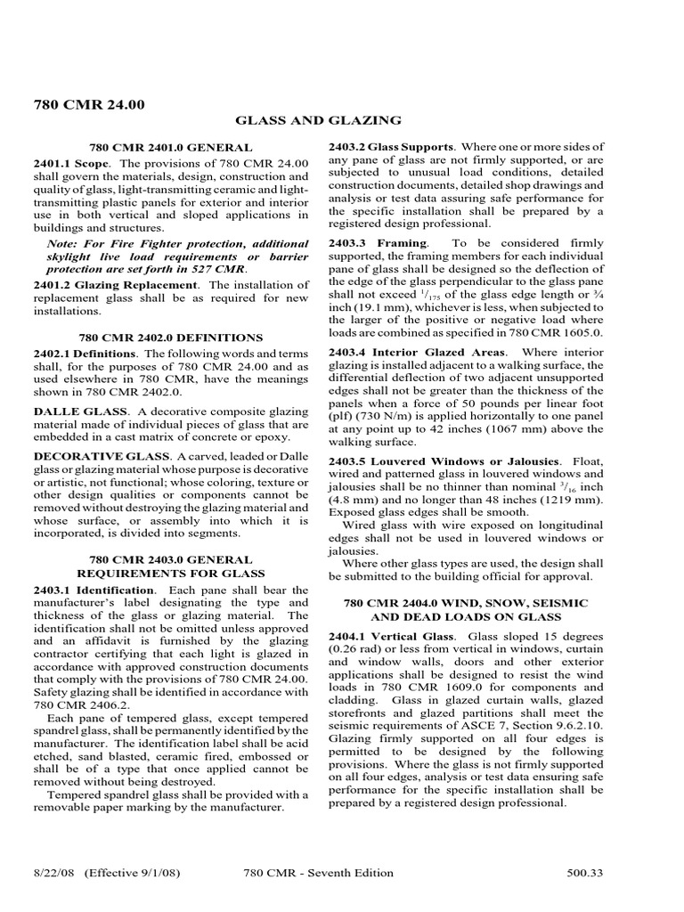 Building Code: Glass & Glazing Guide | PDF | Door | Window