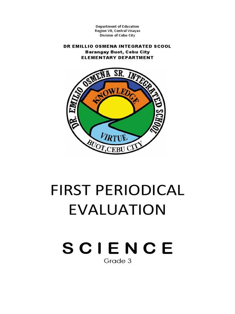 I Am Sharing 'Summative Test Based On TOS Science 3' With You | PDF ...