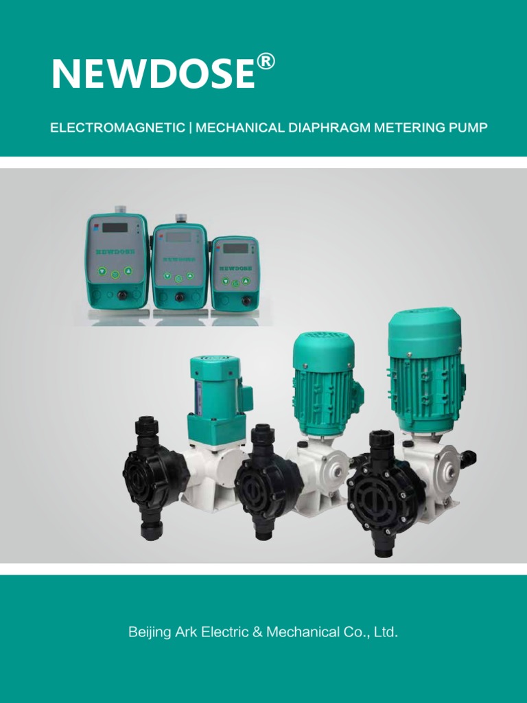 2020 Newdose Dosing Pump Catalog | PDF | Pump | Electric Motor