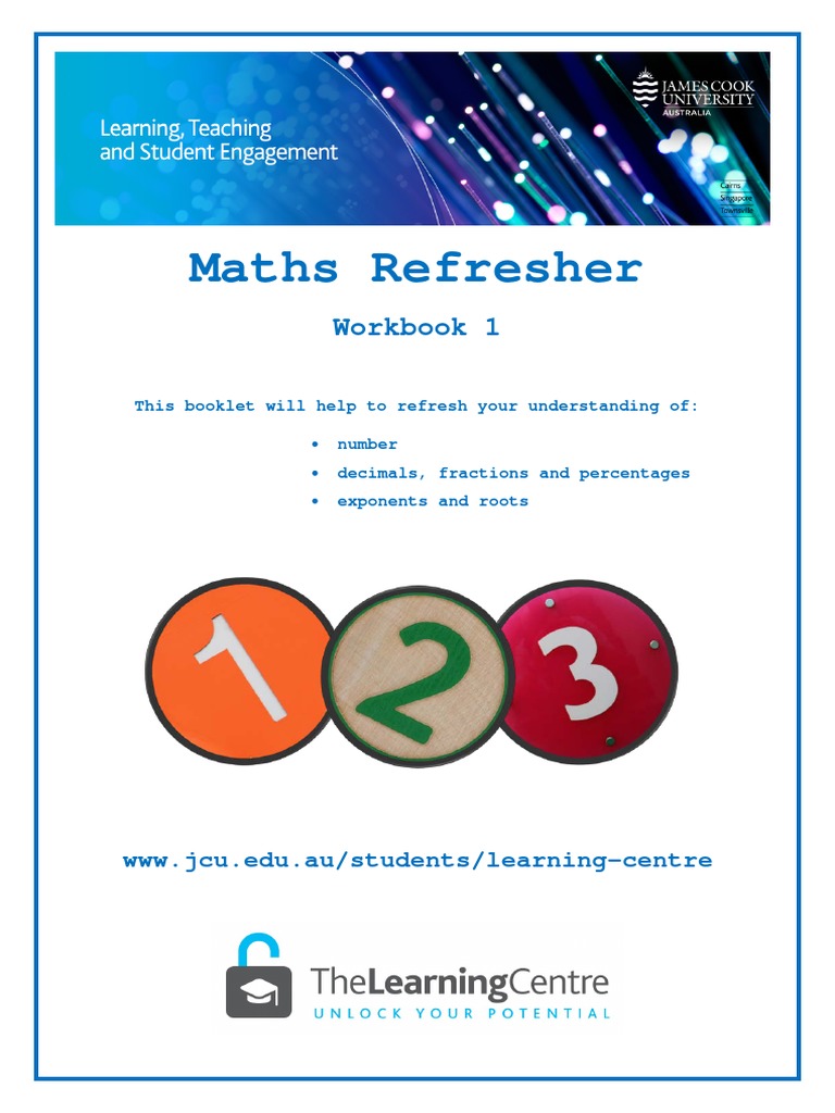 Maths Refresher Workbook 1 | PDF | Numbers | Arithmetic