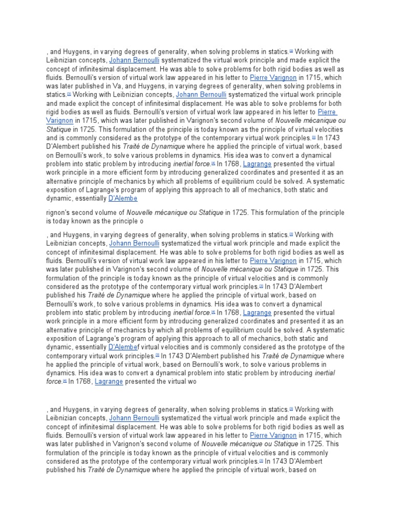 Johann Bernoulli Pierre Varignon Johann Bernoulli Pierre Varignon | PDF ...