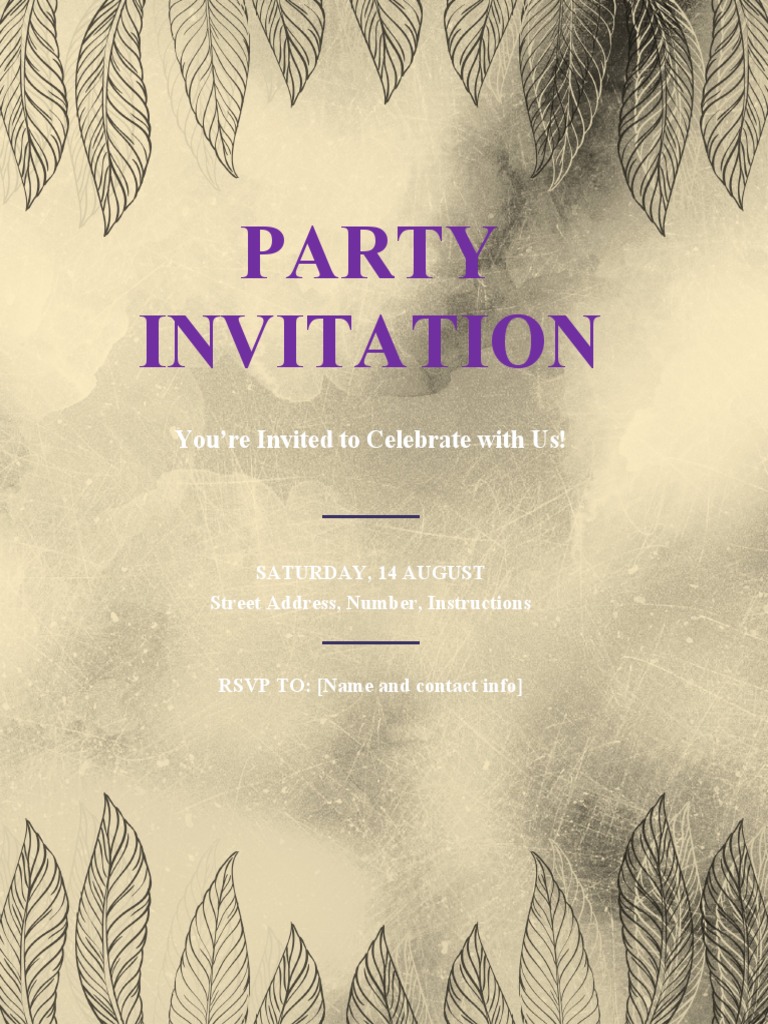 Sample Party Invitation | PDF