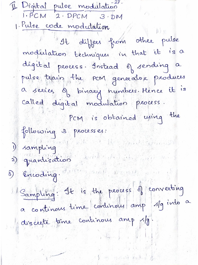 Digital Pulse Modulation | PDF