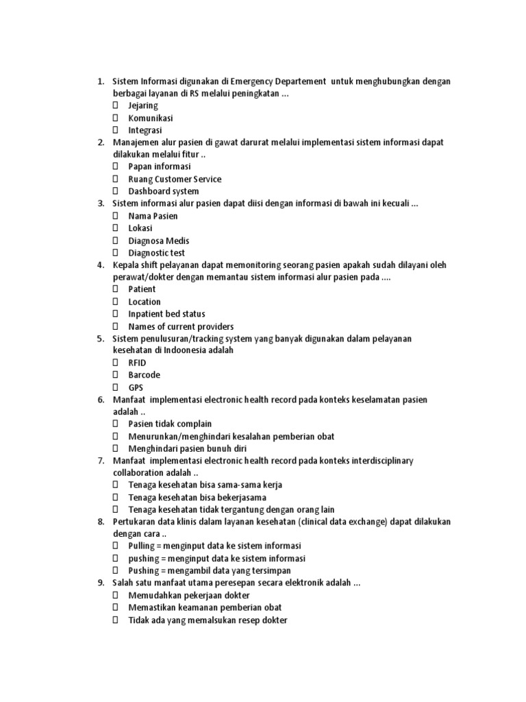 Soal UAS SIK Kelas Wonogiri | PDF