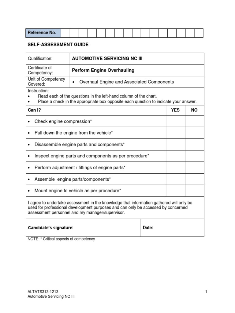 SAG - Automotive Servicing NC III | PDF | Automatic Transmission ...