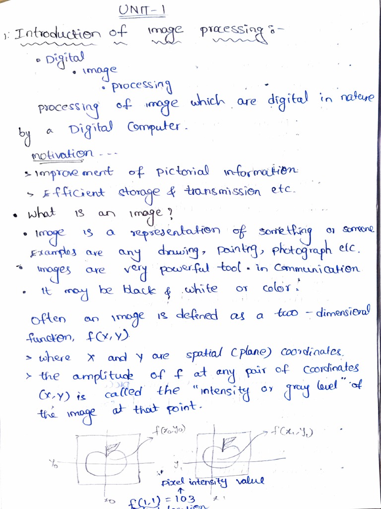 DIP Unit-1 | PDF | Science | Science And Technology