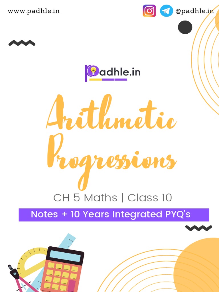 Arithmetic Progressions Class 10 + Integrated PYQs | PDF | Mathematical Objects | Mathematical ...