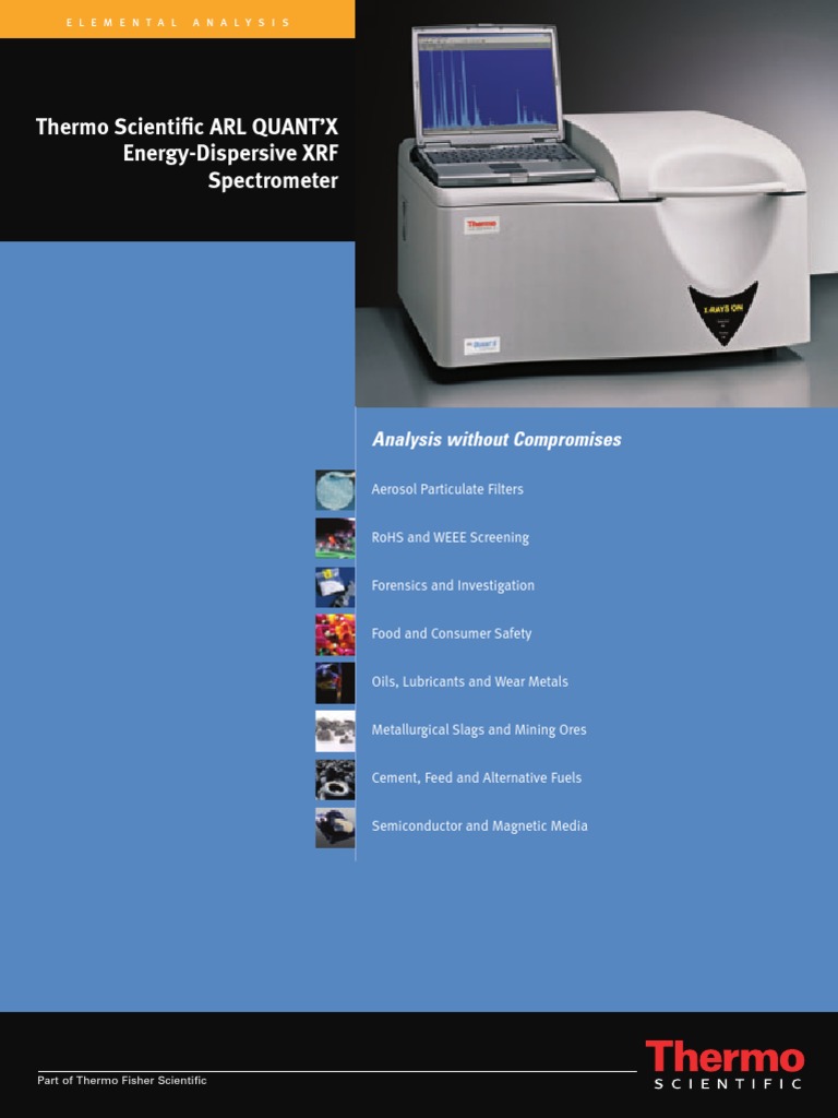 Thermo Scientific ARL QUANT'X Energy-Dispersive XRF Spectrometer | PDF ...