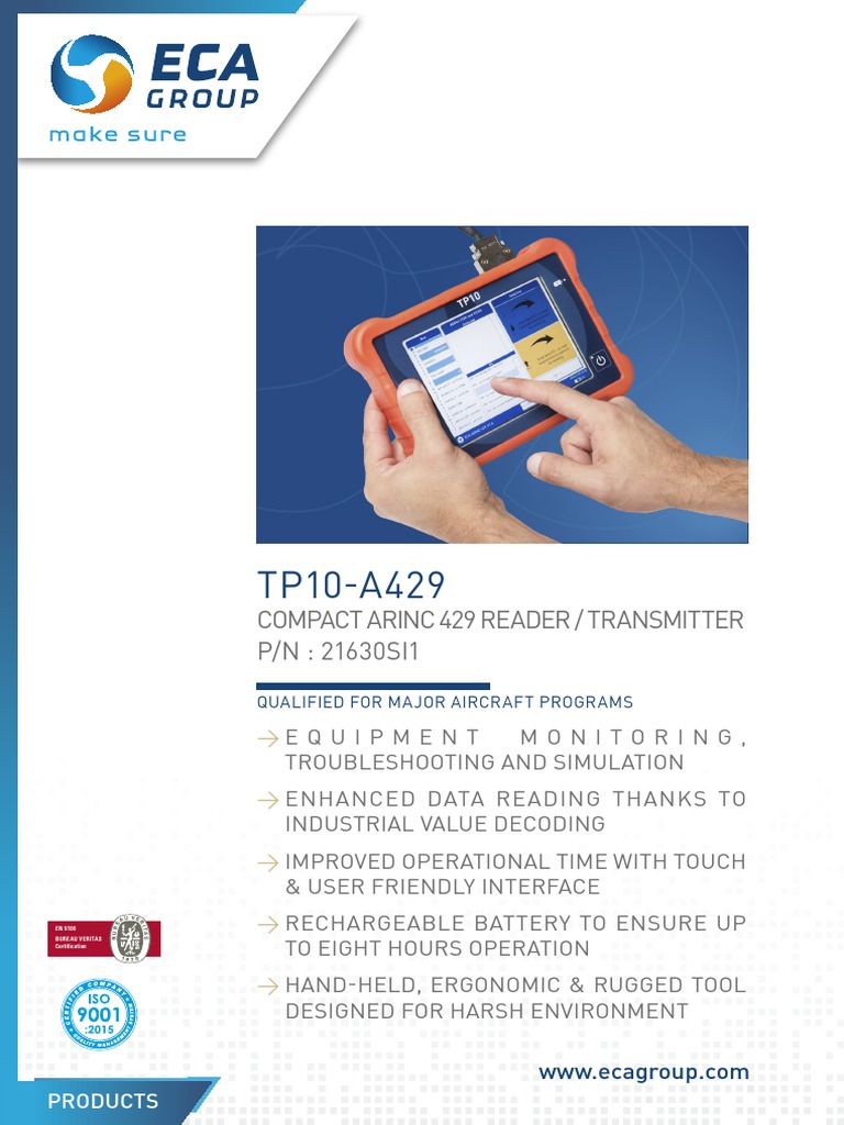 Compact Arinc 429 Reader / Transmitter P/N: 21630SI1: Products | PDF ...