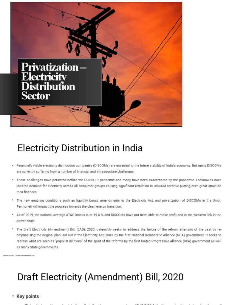 Privatization - Electricity Distribution Sector | PDF | Franchising ...