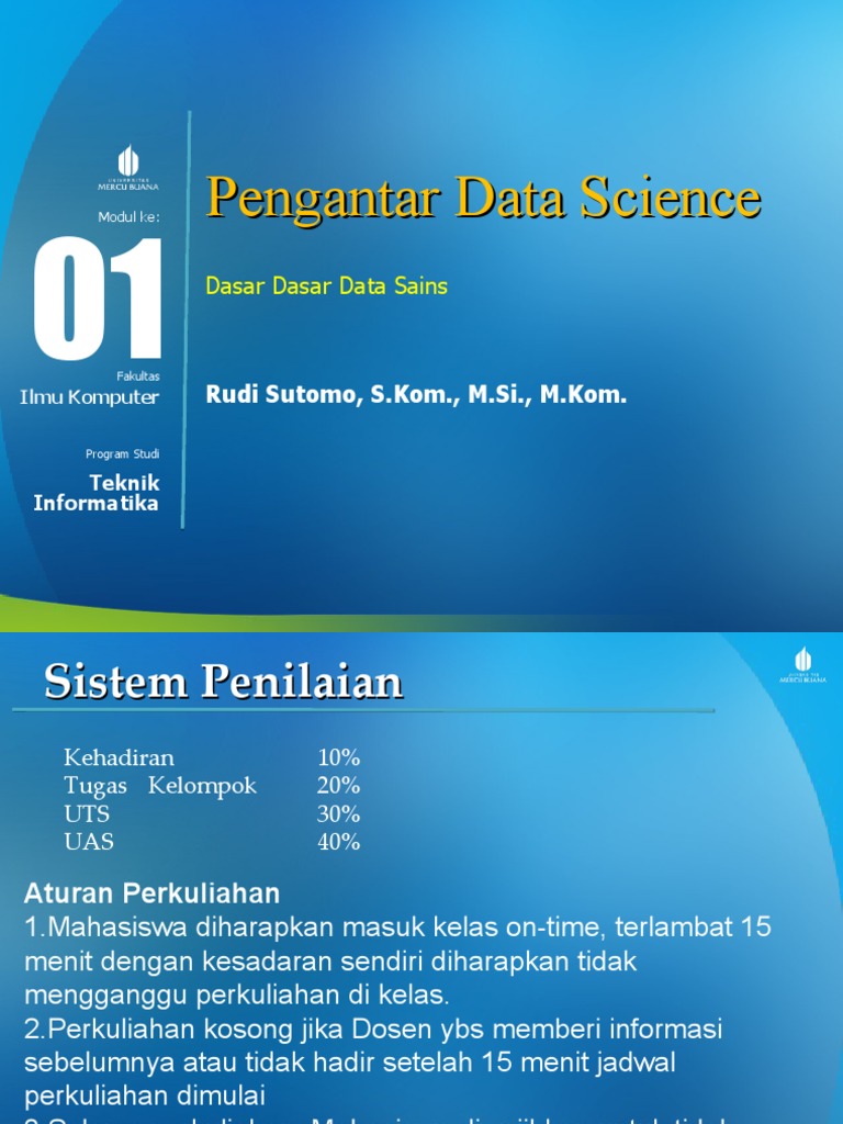 Modul 1 Pengantar Data Science Dasar Dasar Data Sains | PDF