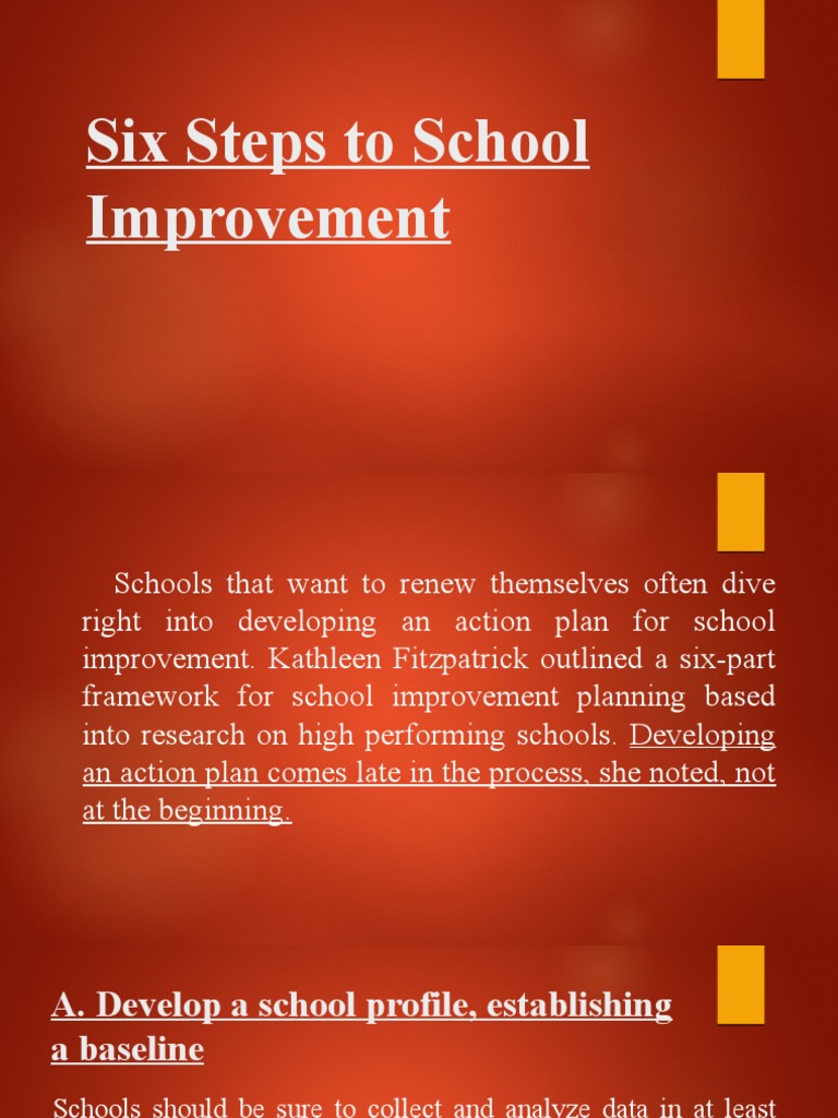 Six Steps for Effective School Improvement | PDF